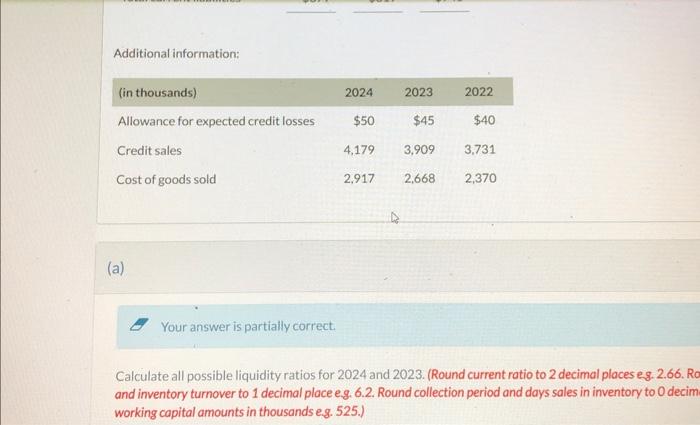 Solved Selected comparative financial statement data for | Chegg.com