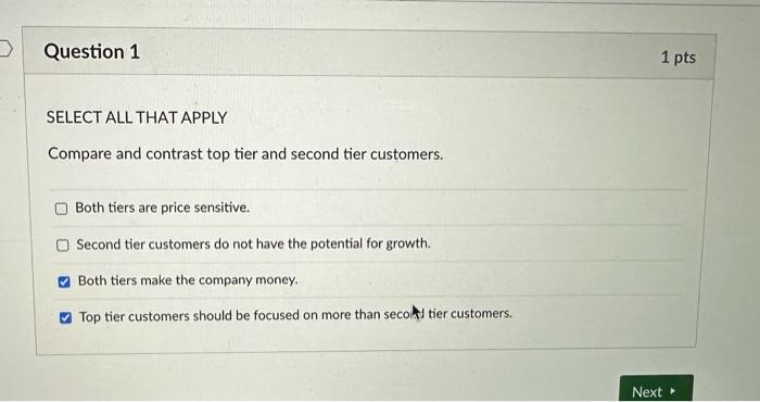 Solved Compare and contrast top tier and second tier | Chegg.com