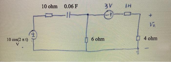 Solved Circuit Belowa) using superposition therorem find the | Chegg.com