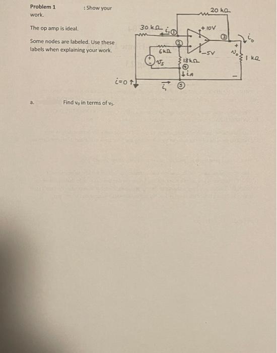 Solved Solve only part b, c and d. part a answer=> Vo= | Chegg.com Solved Solve only part b, c and d. part a answer=> Vo= | Chegg.com