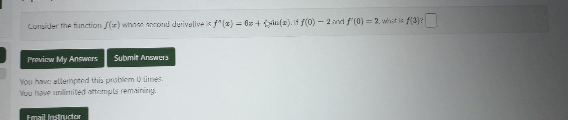 Solved Consider the function f(x) whose second derivative is | Chegg.com