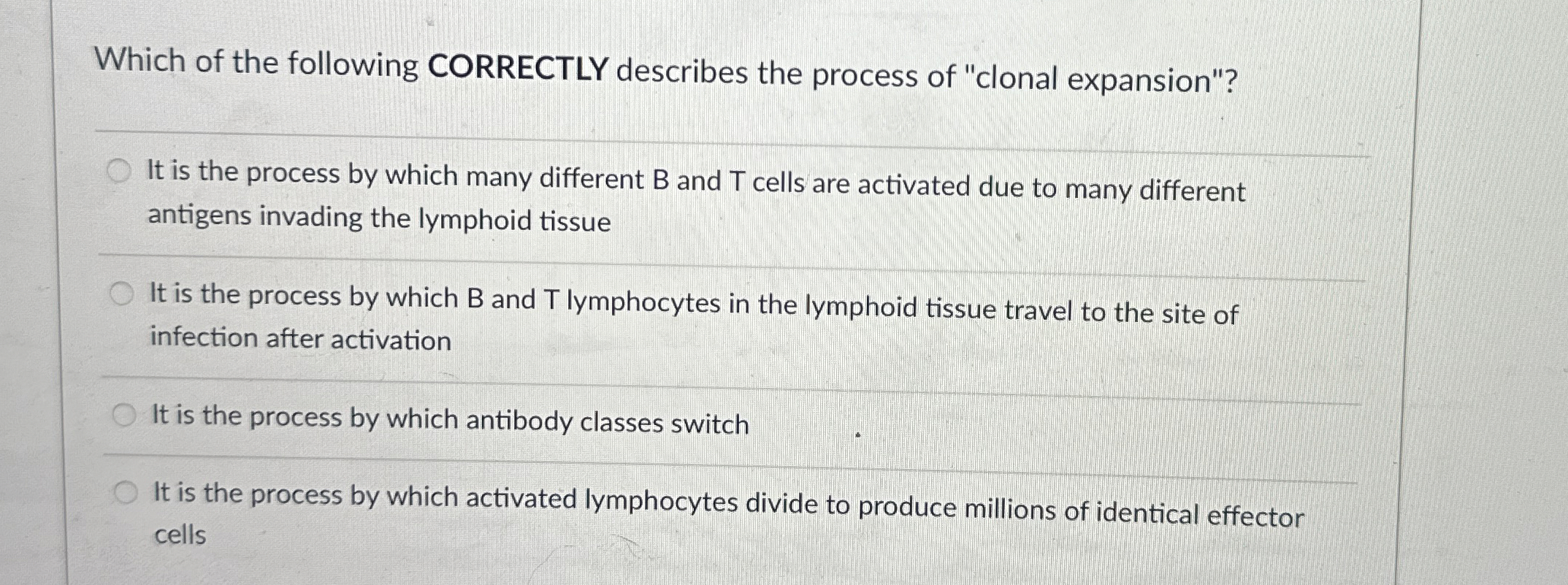 Solved Which of the following CORRECTLY describes the | Chegg.com