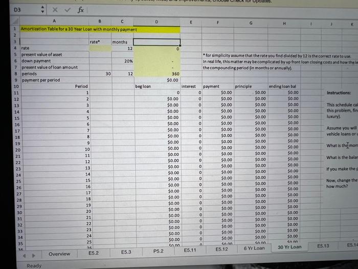 Solved Using the amortization table for 6 years provided in | Chegg.com