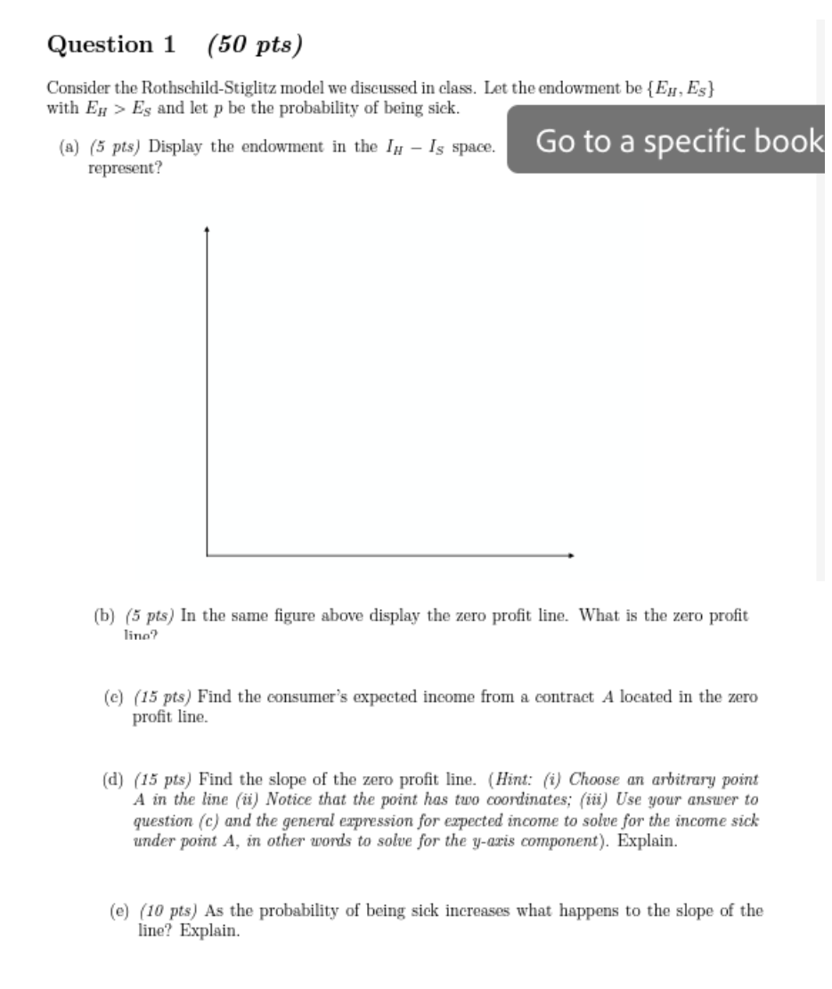 Solved Consider the Rothschild-Stiglitz model we discussed | Chegg.com