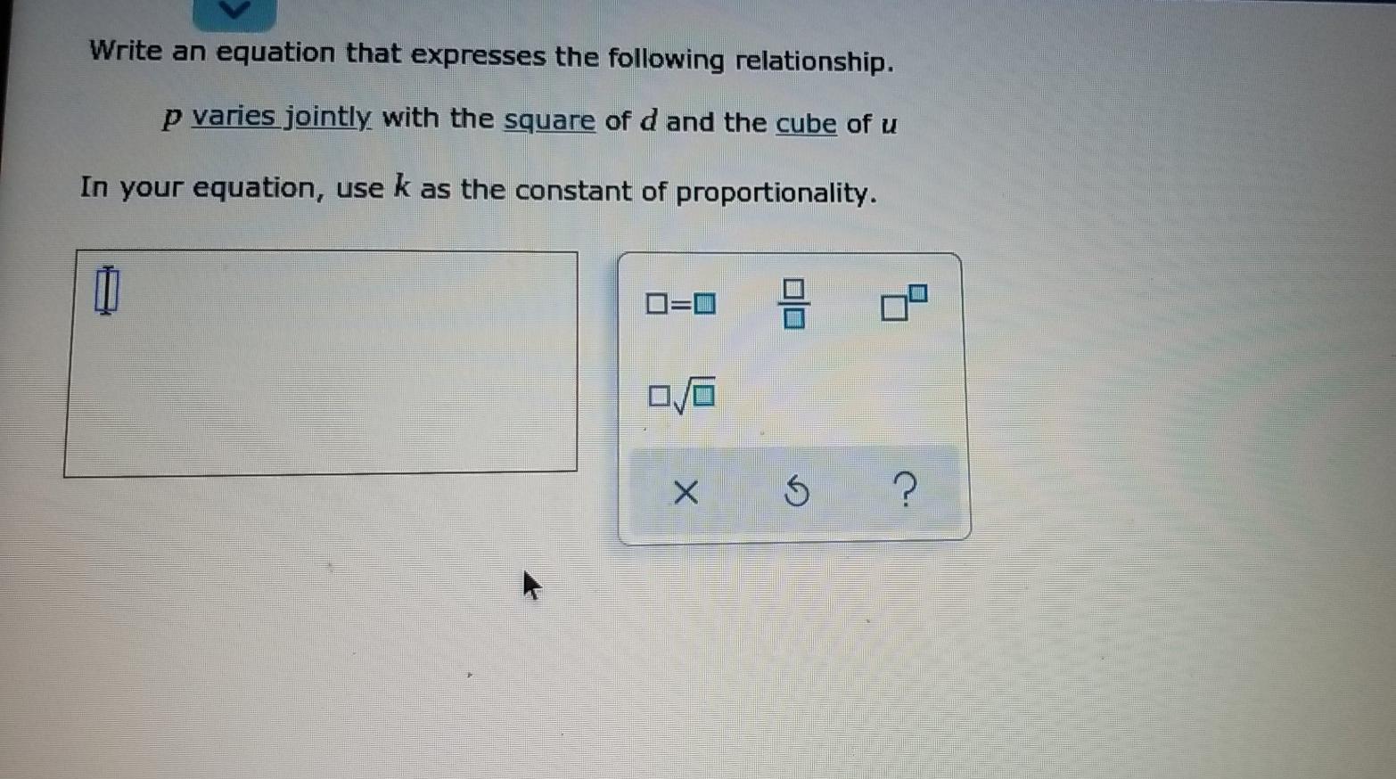 Solved Write An Equation That Expresses The Following