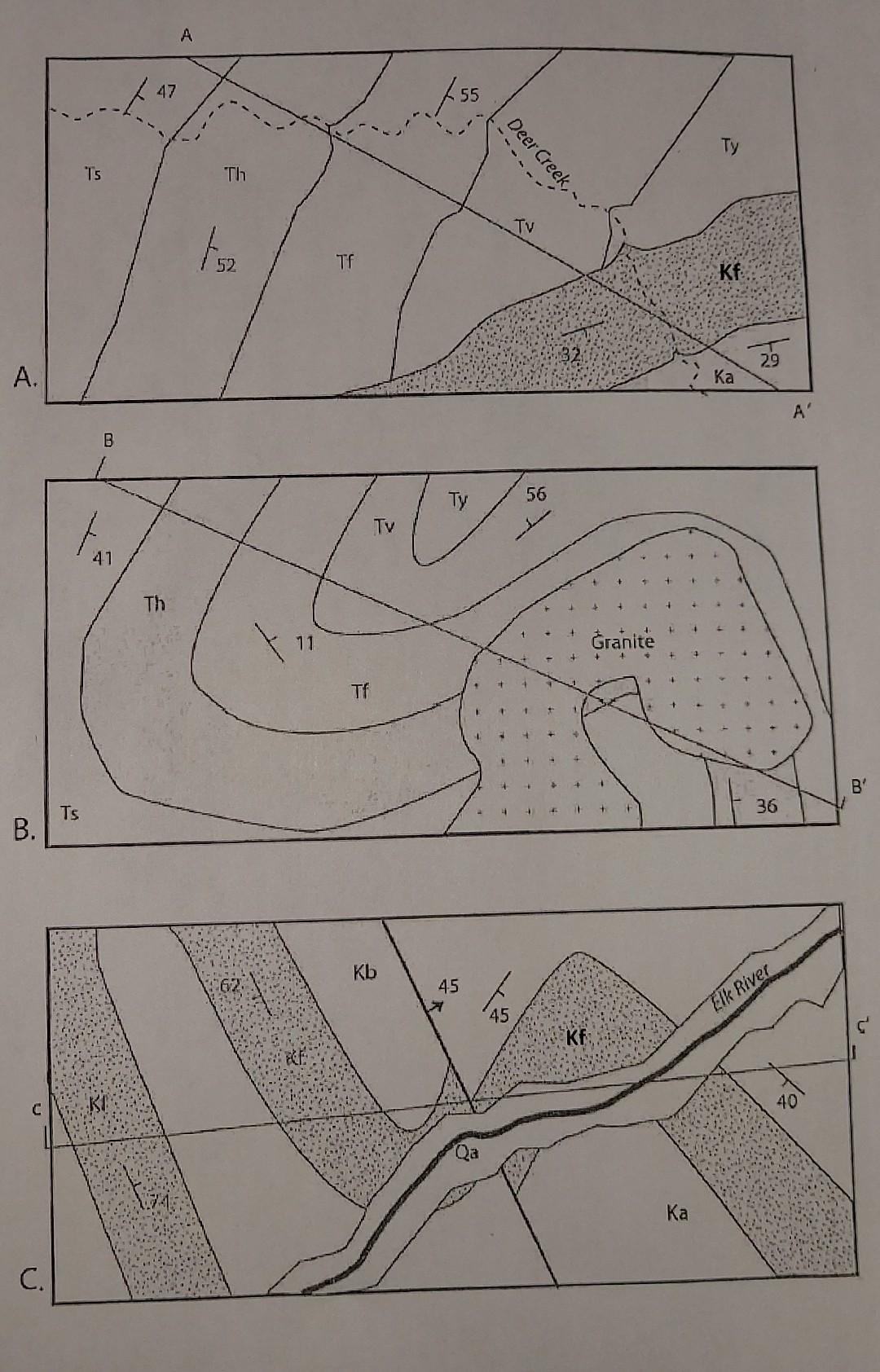 Solved This is a structure geology question. I don't really | Chegg.com