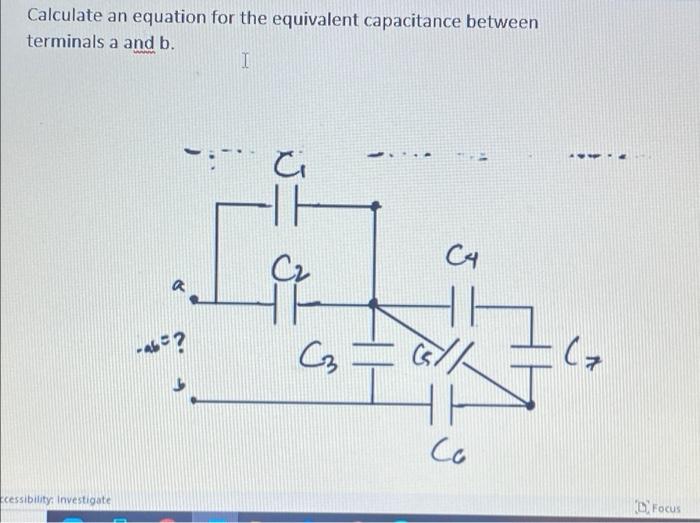 Solved Calculate an equation for the equivalent capacitance | Chegg.com