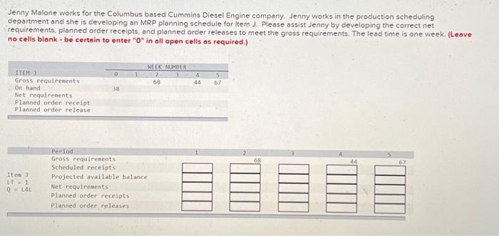 Jenny Malone works for the Columbus based Cummins | Chegg.com