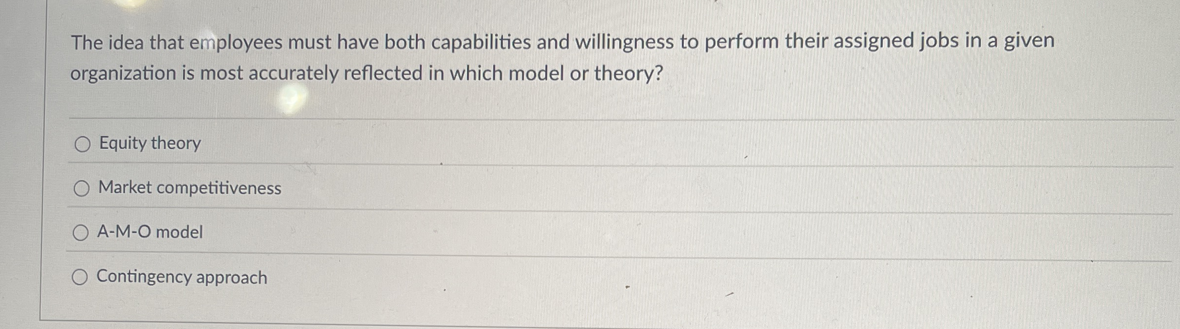 Solved The idea that employees must have both capabilities | Chegg.com