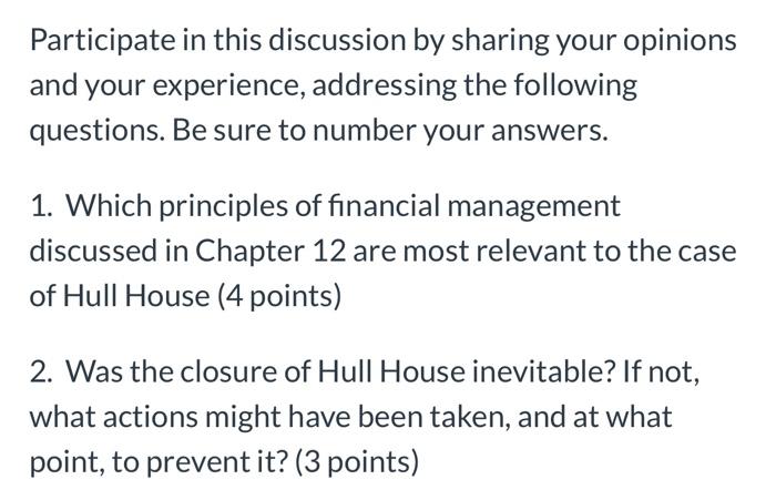 Solved Participate in this discussion by sharing your | Chegg.com