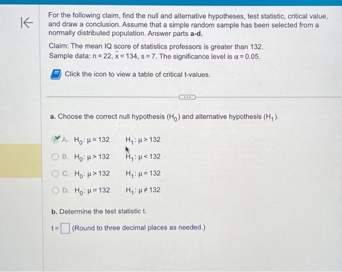 Solved For the following claim, find the null and | Chegg.com