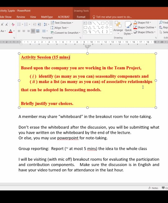 activity 3.pptx - PowerPoint lide Show Review View | Chegg.com
