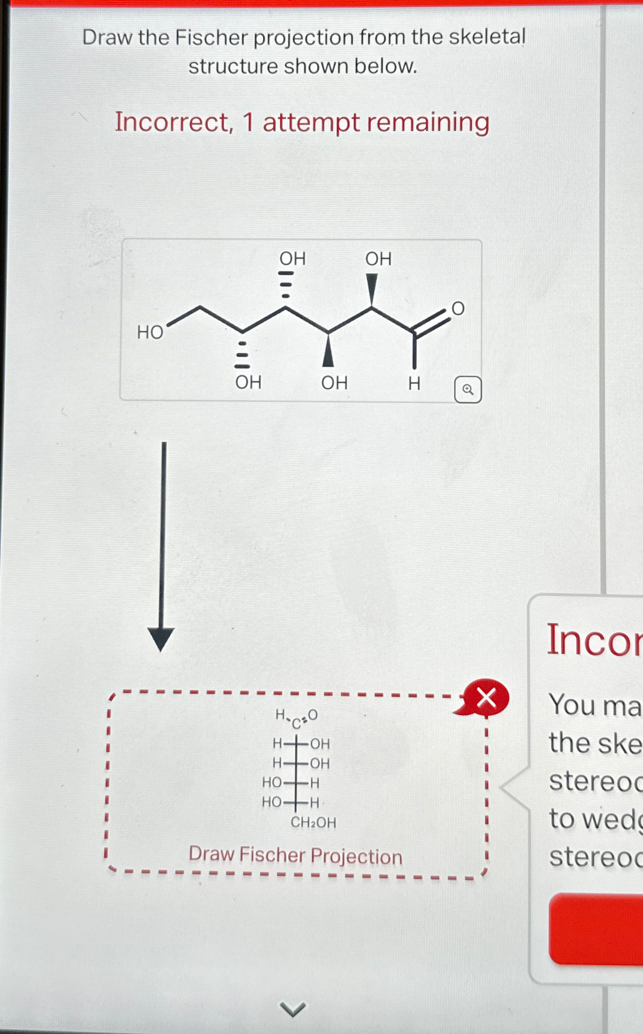 Solved Draw the Fischer projection from the skeletal | Chegg.com