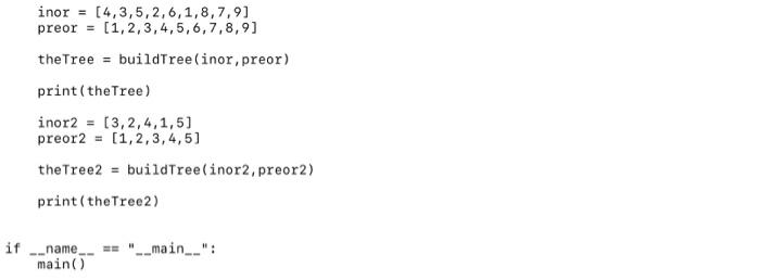 Solved Download binaryTree.py from eClass. This file | Chegg.com