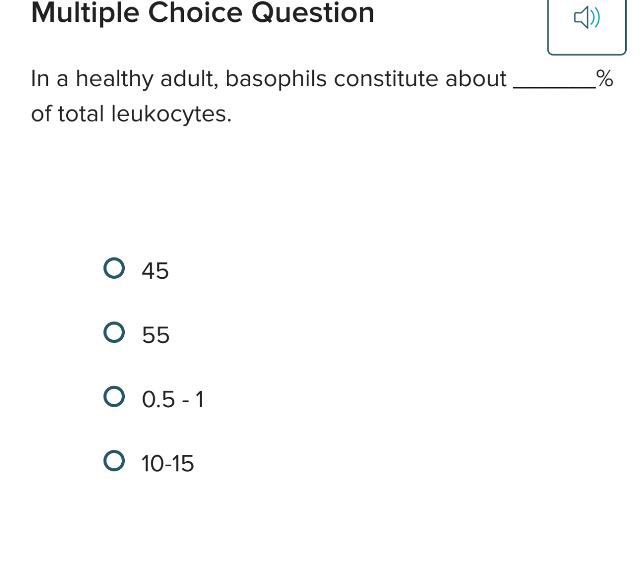 Solved Multiple Choice QuestionIn a healthy adult, basophils | Chegg.com