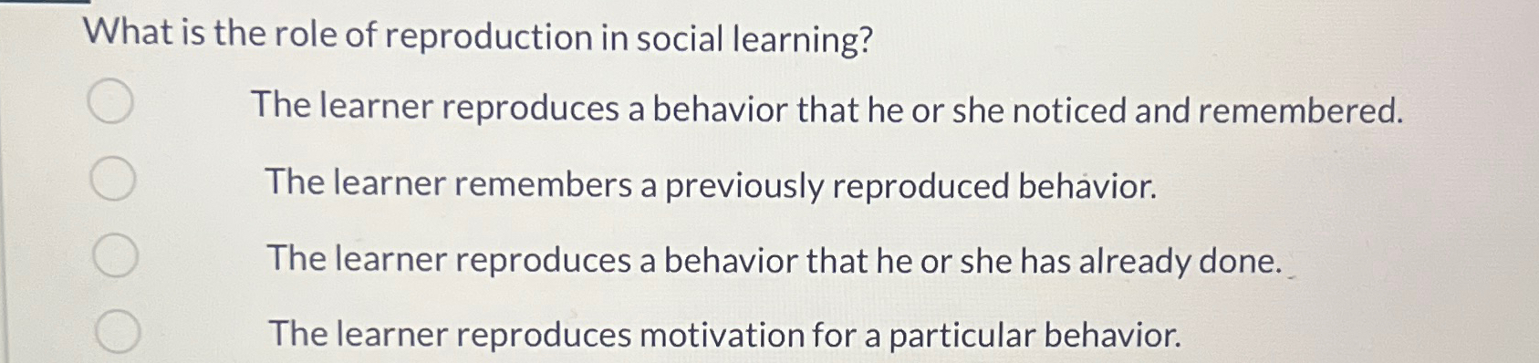 Solved What is the role of reproduction in social | Chegg.com