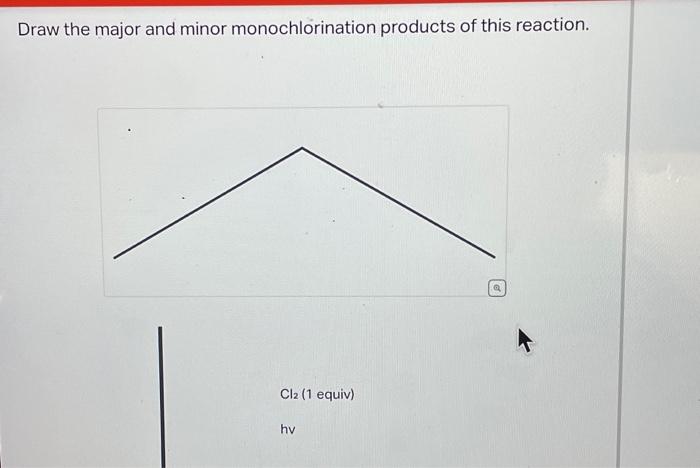 Solved Draw the major and minor monochlorination products of | Chegg.com