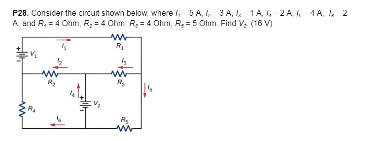 Solved P28. ﻿Consider the circuit shown below, where | Chegg.com