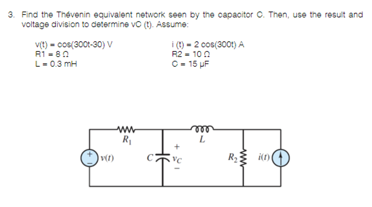 Solved Find the Thevenin equivalent network seen by the | Chegg.com