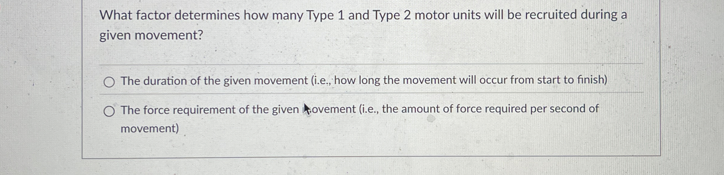 Solved What factor determines how many Type 1 ﻿and Type 2 | Chegg.com