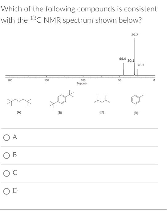 Solved Which of the following compounds is consistent with | Chegg.com