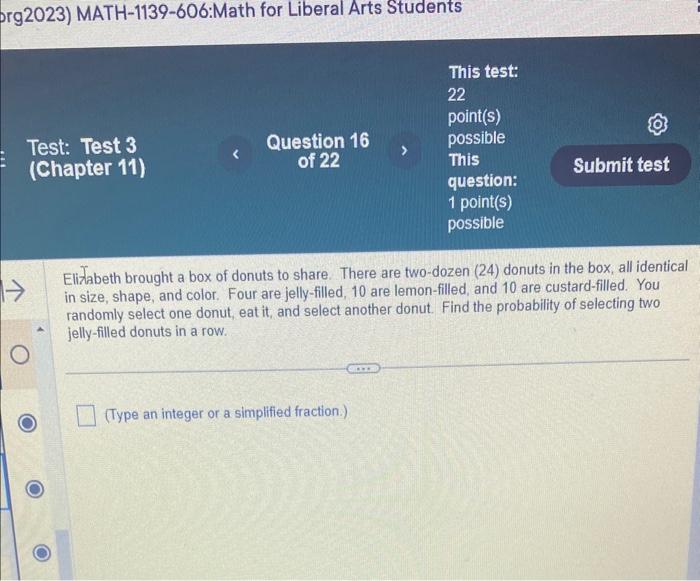 Solved rg2023) MATH-1139-606:Math for Liberal Arts Students | Chegg.com