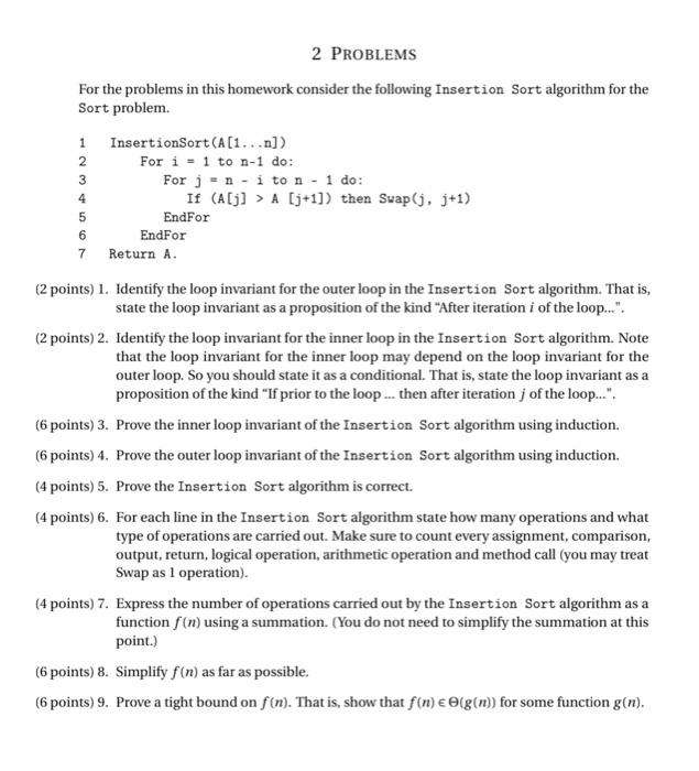 Solved 4 5 6 7 2 Problems For The Problems In This Homew