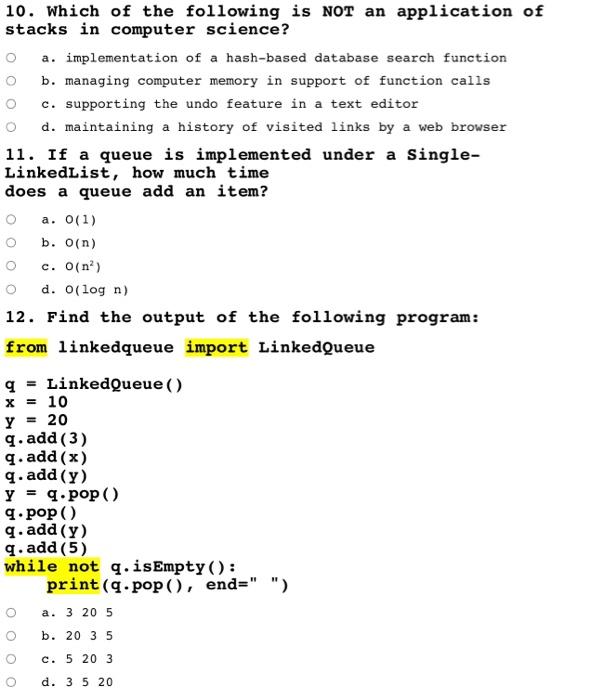 Solved 7. A(n) is an indexed data structure, which means you | Chegg.com