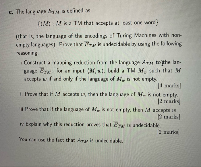 Solved 1. Turing Machines - Decidability and Recognizability | Chegg.com