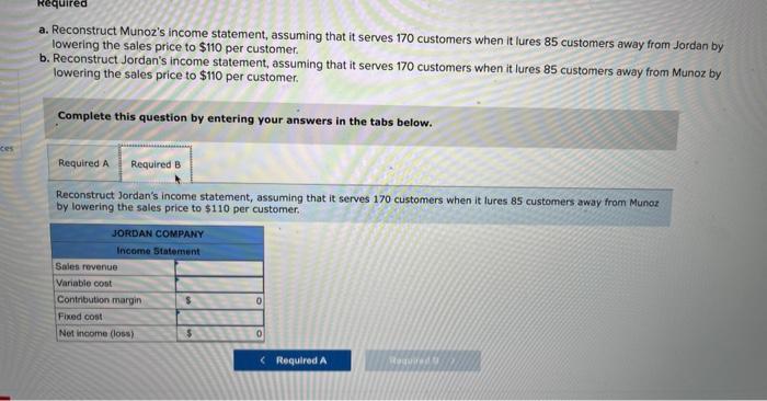 Solved Exercise 2-12A (Algo) Using fixed cost as a | Chegg.com