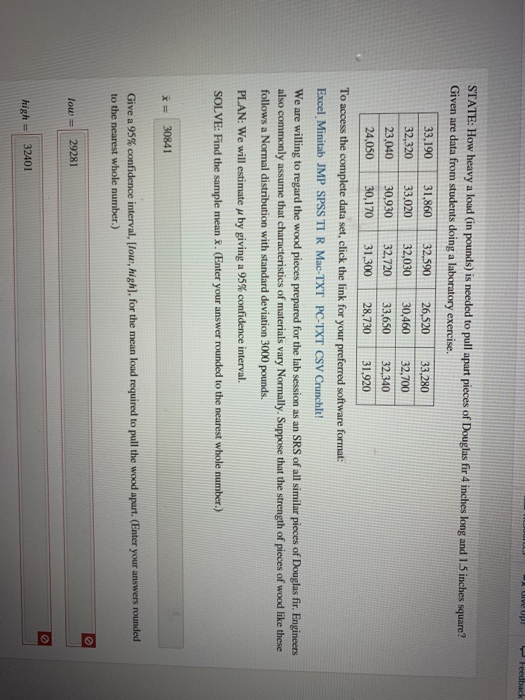 Solved STATE: How heavy a load (in pounds) is needed to pull | Chegg.com
