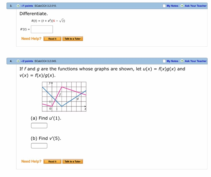 Solved 1 points SCalcCC4 3.2.010. My Notes 3. Ask Your | Chegg.com Solved 1 points SCalcCC4 3.2.010. My Notes 3. Ask Your | Chegg.com