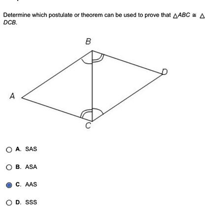 Solved Determine which postulate or theorem can be used to | Chegg.com