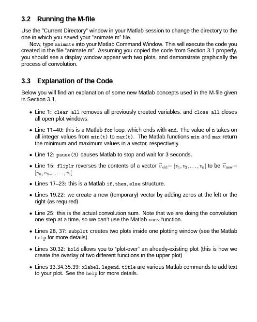 Solved 3 Animated Discrete-Time Convolution In this section, | Chegg.com