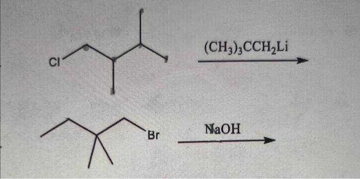 Solved (CH3)3CCH2Li Br | Chegg.com