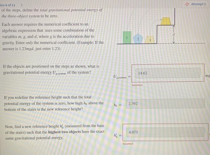 Solved Three Different Objects All With Different Masses