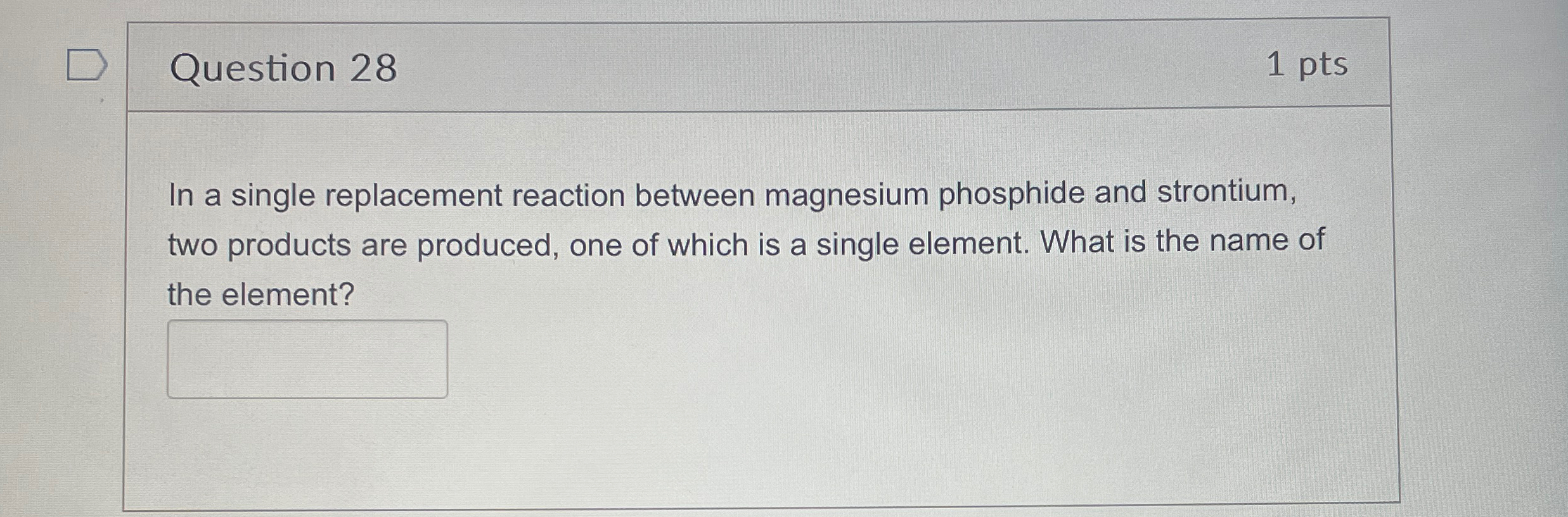 Solved Question 281 ﻿ptsIn a single replacement reaction | Chegg.com