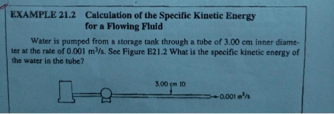 Solved EXAMPLE 21.2 Calculation of the Specific Kinetic | Chegg.com