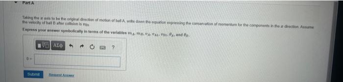 Solved Billiard ball A of mass mA=0.100 kg moving with speed | Chegg.com