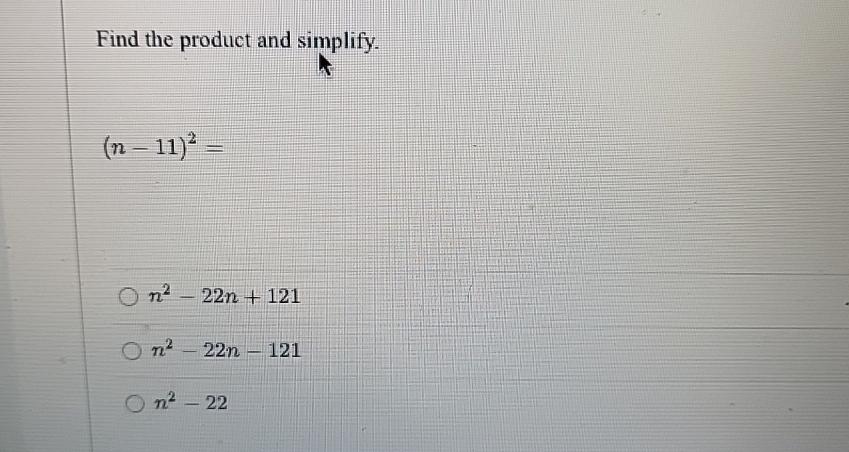 Solved Find the product and | Chegg.com