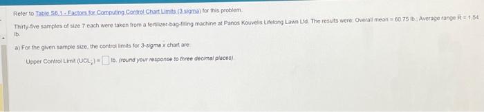 Solved question 3.for the given sample size1 upper control | Chegg.com