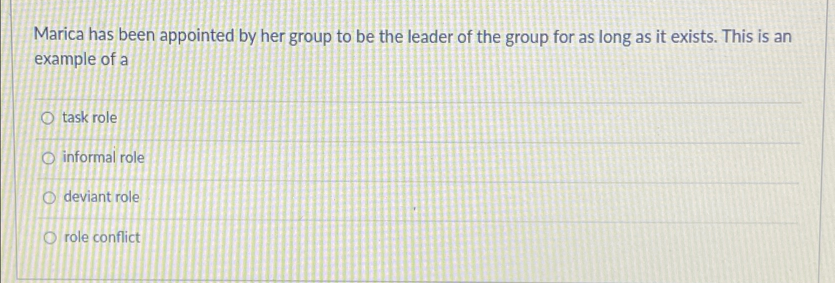 Solved Marica has been appointed by her group to be the | Chegg.com