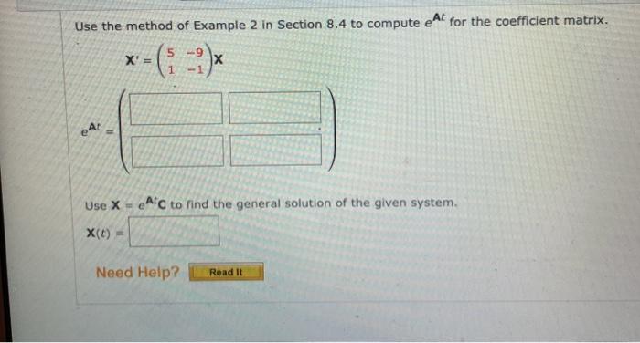 Solved Use the method of Example 2 in Section 8.4 to compute | Chegg.com