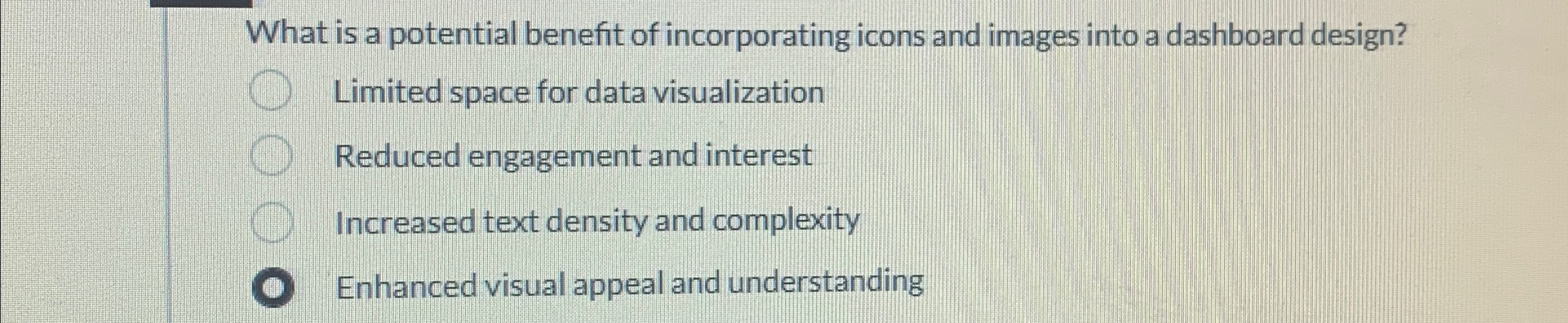 Solved What is a potential benefit of incorporating icons | Chegg.com