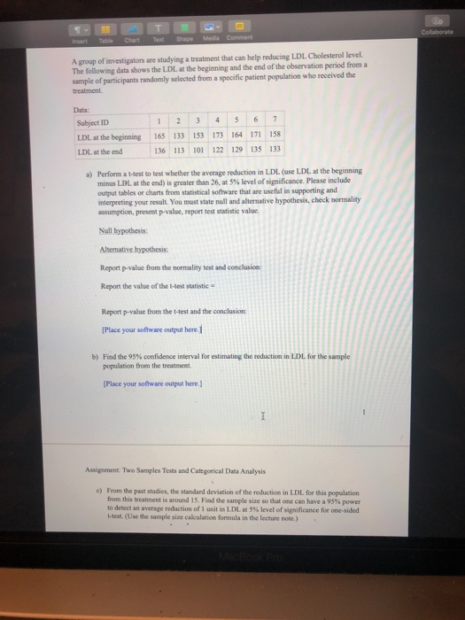 Solved Collaborate mert Table Chart Text Shape Media Comment | Chegg.com