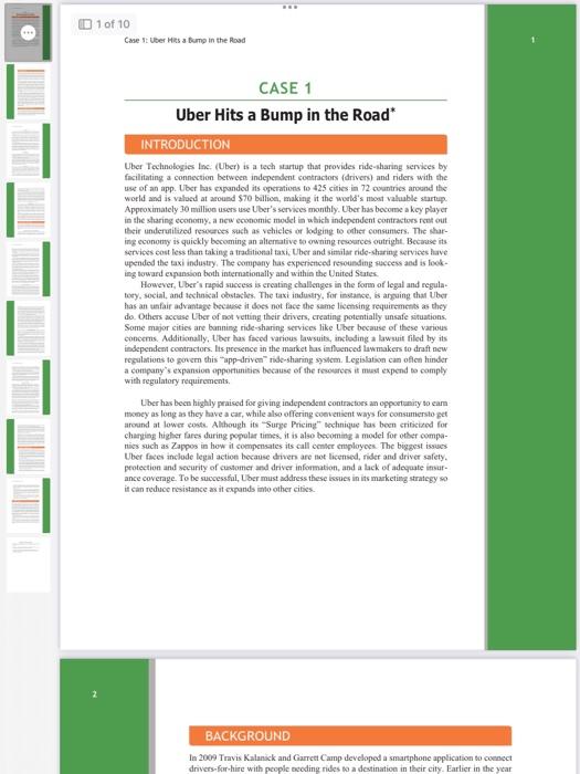 Solved I want full case study analysis about Uber Hits a | Chegg.com