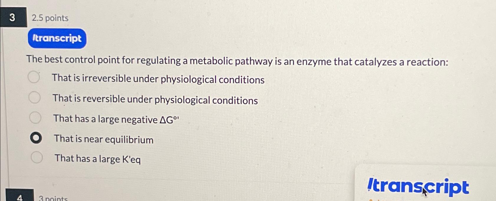 Solved 32.5 ﻿pointsThe best control point for regulating a | Chegg.com