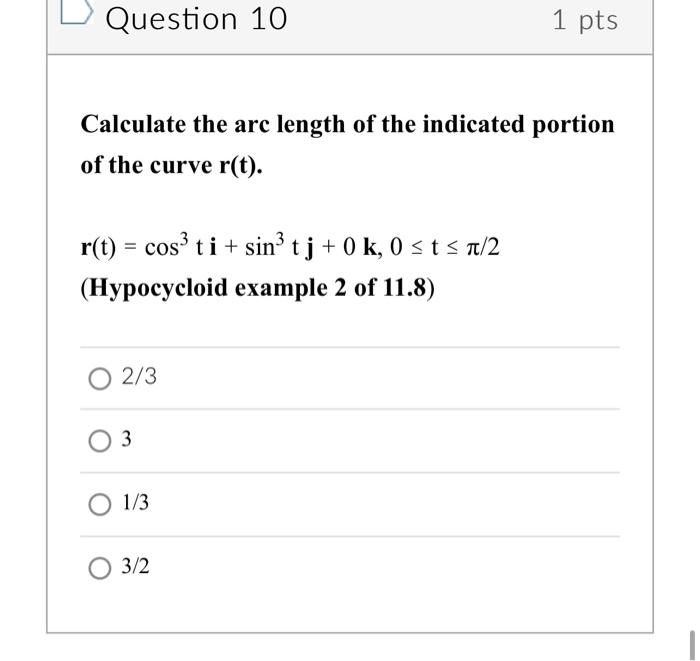Solved Calculate the arc length of the indicated portion of | Chegg.com