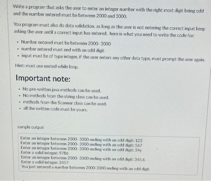 Solved Write A Program That Asks The User To Enter An