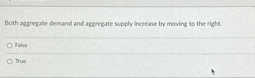Solved Both aggregate demand and aggregate supply increase | Chegg.com
